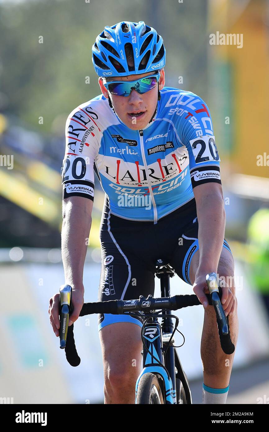 Dutch Pim Ronhaar celebrates as he crosses the finish line to win the ...