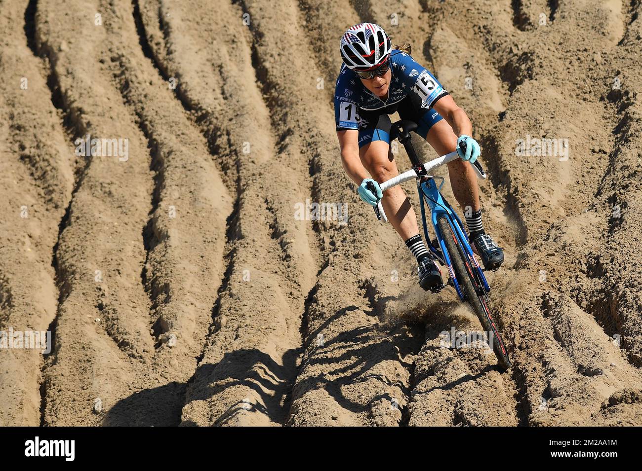 US Katie Compton pictured in action during the women's elite race of ...