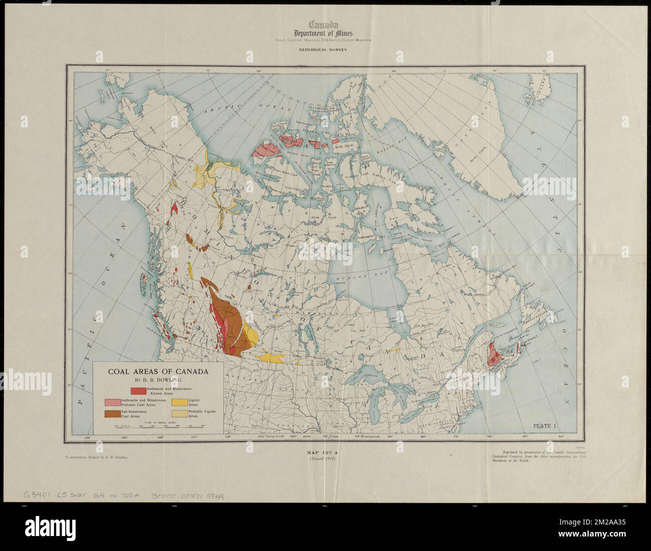 Coal areas of Canada , Coal, Canada, Maps, Canada, Maps Norman B ...