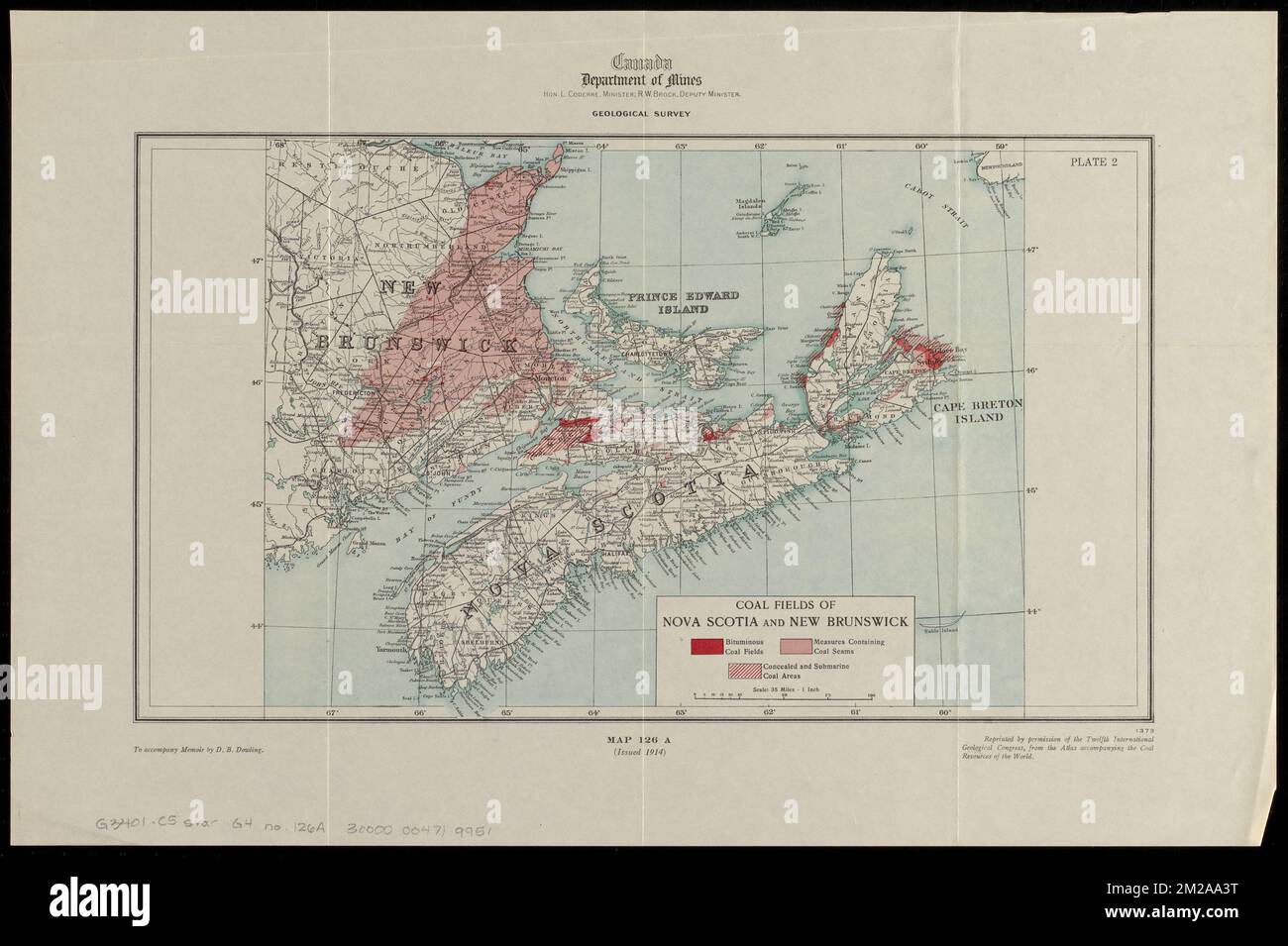 Coal fields of Nova Scotia and New Brunswick , Coal, Nova Scotia, Maps ...