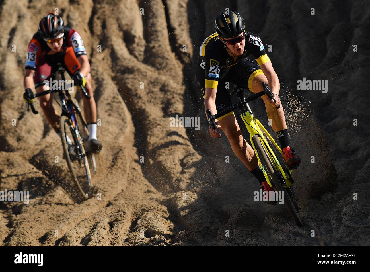 Belgian Andreas Goeman pictured in action during the U23 race of the ...
