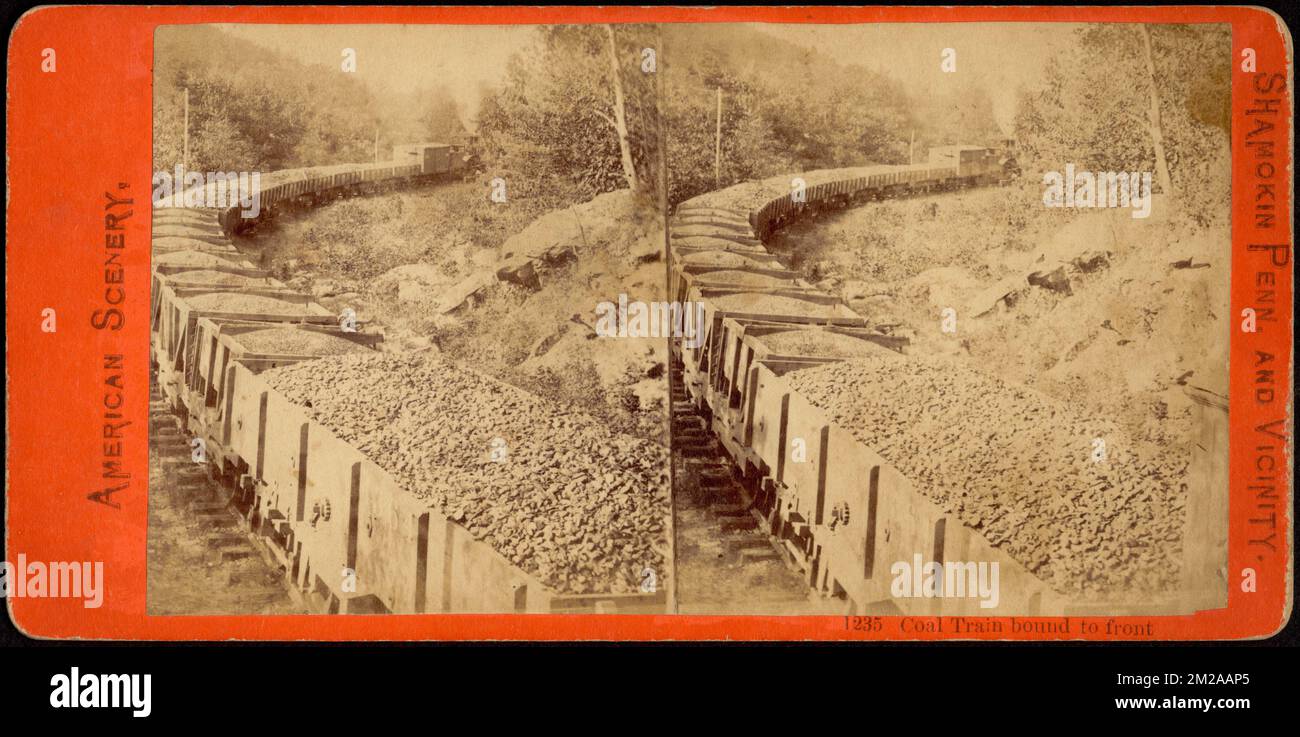 Coal train bound to front , Coal, Railroad freight cars Stock Photo - Alamy