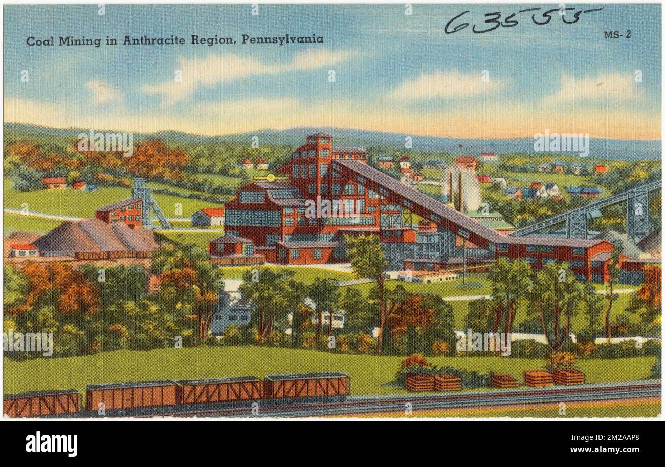 Coal mining in Anthracite Region of Pennsylvania , Industrial ...