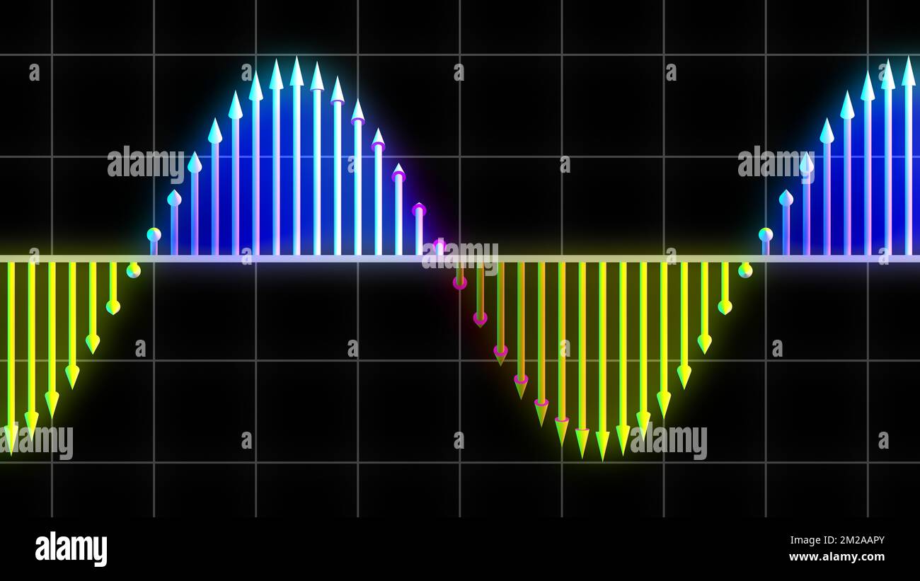 Sine wave, illustration Stock Photo - Alamy