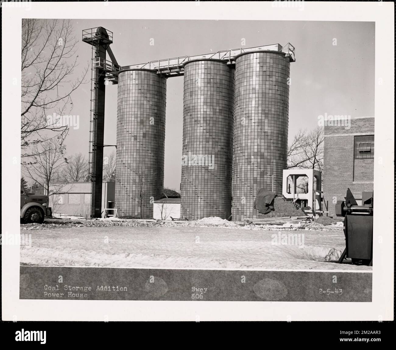 Coal Storage Addition Power house , Storage facilities. Photographs of ...