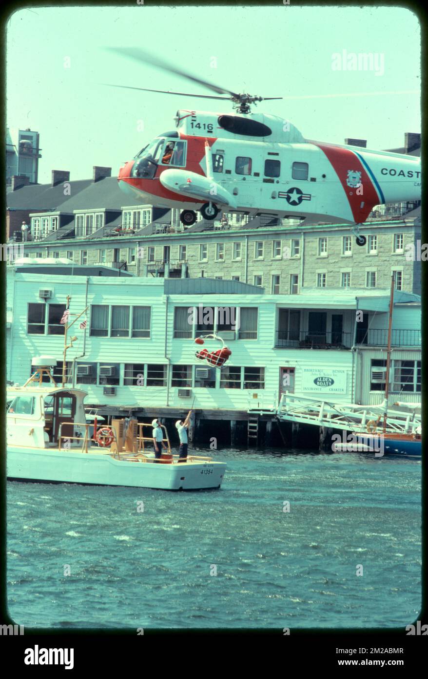 Helicopter boat rescue operation hi-res stock photography and images ...