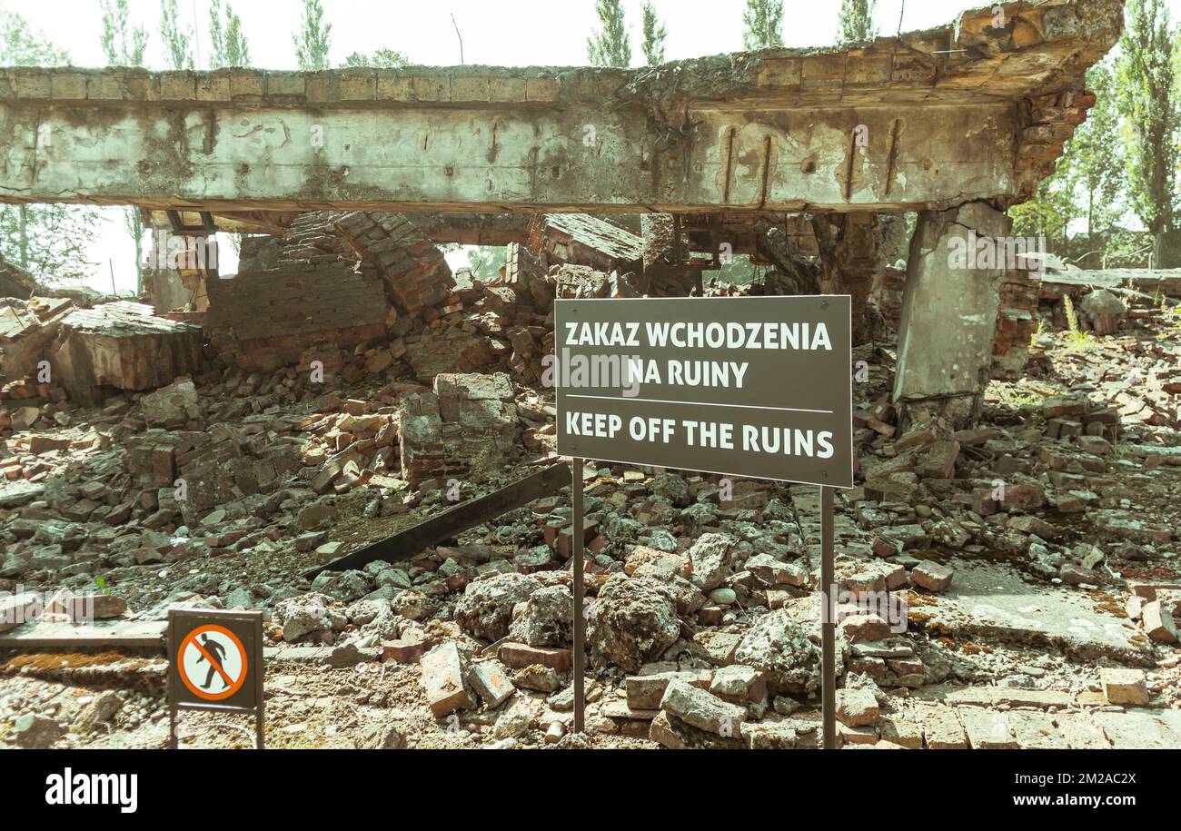 Gas chamber and crematory ruins at Bikernau-Auschwitz II nazi ...