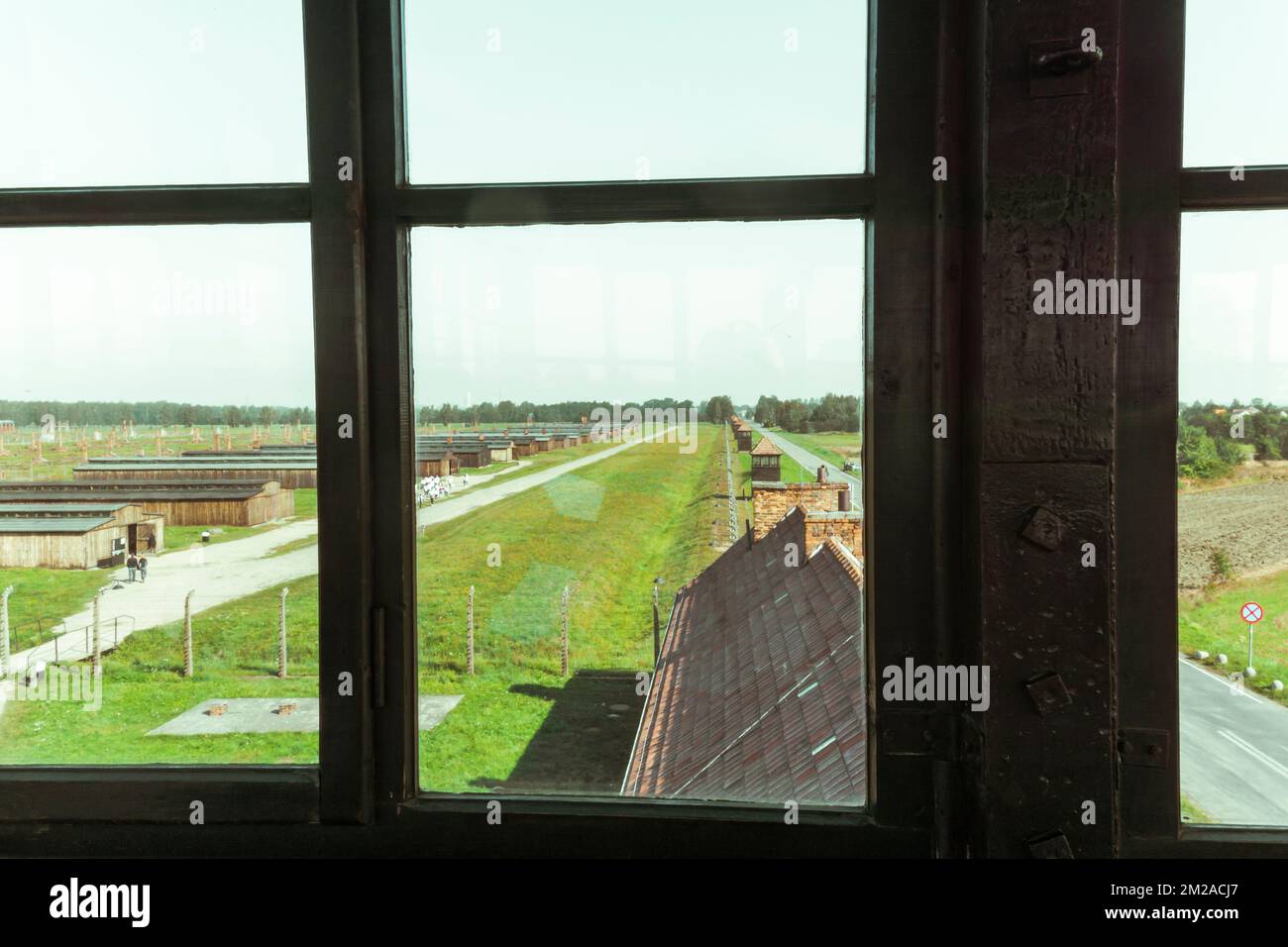 Auschwitz- Birkenau victims nazi concentration camp landscape from ...