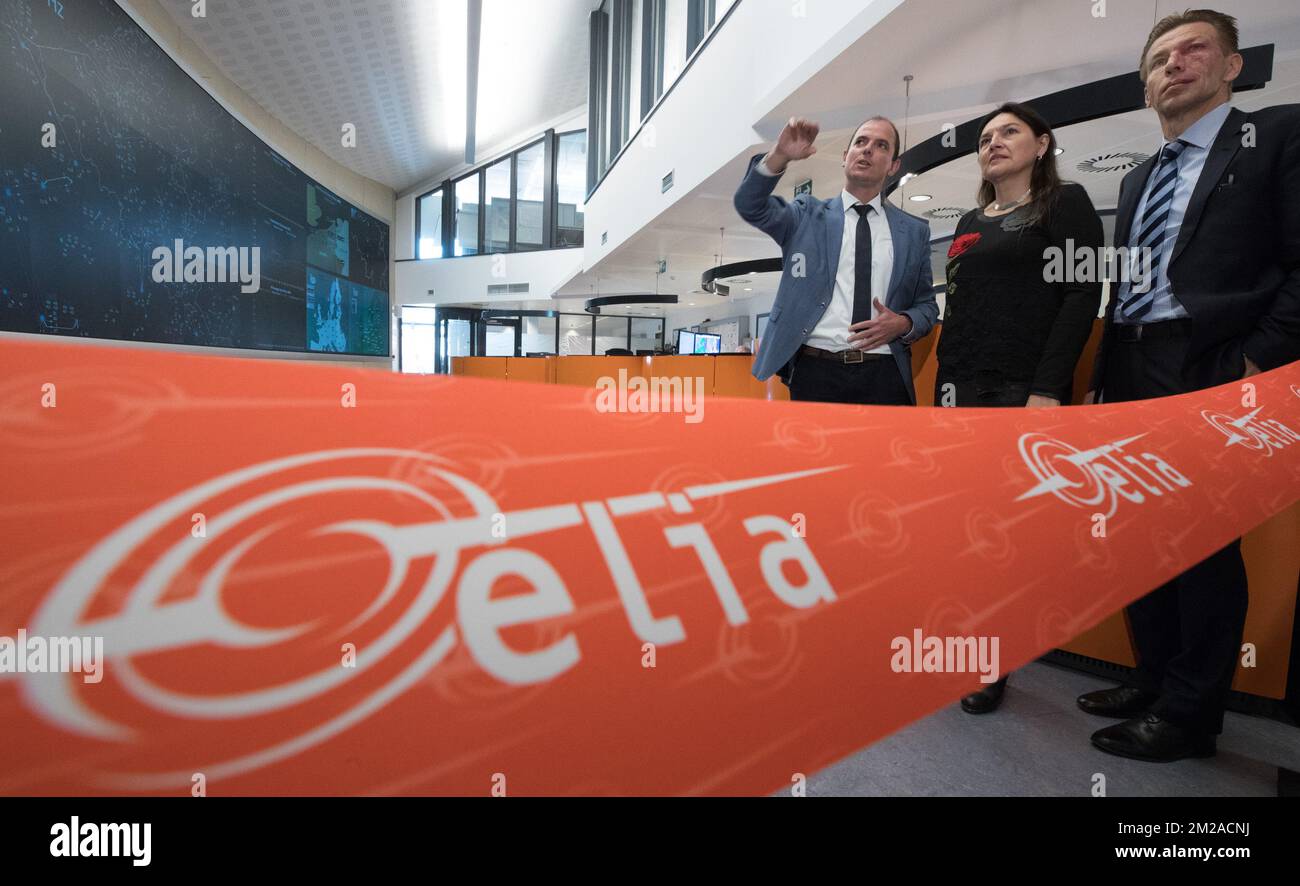 Elia National Control Center Director Filip Carton, Minister of Energy ...