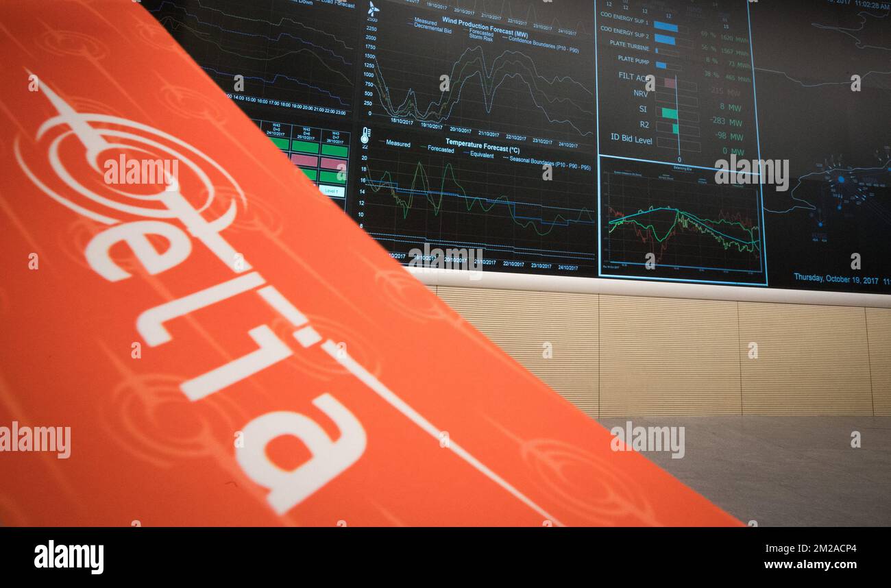 Illustration picture taken during a press visit of Elia, Belgium's ...