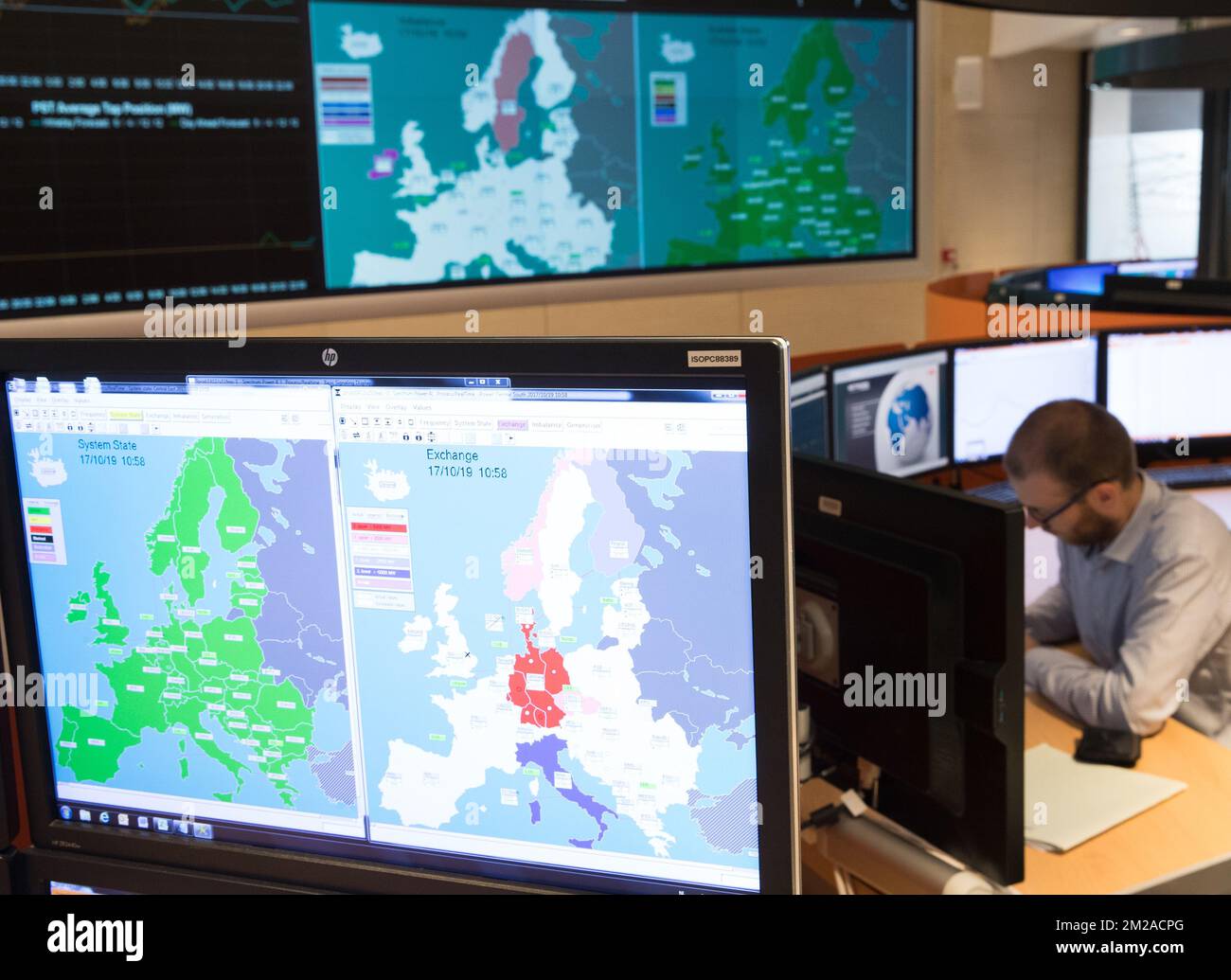 Illustration picture taken during a press visit of Elia, Belgium's ...