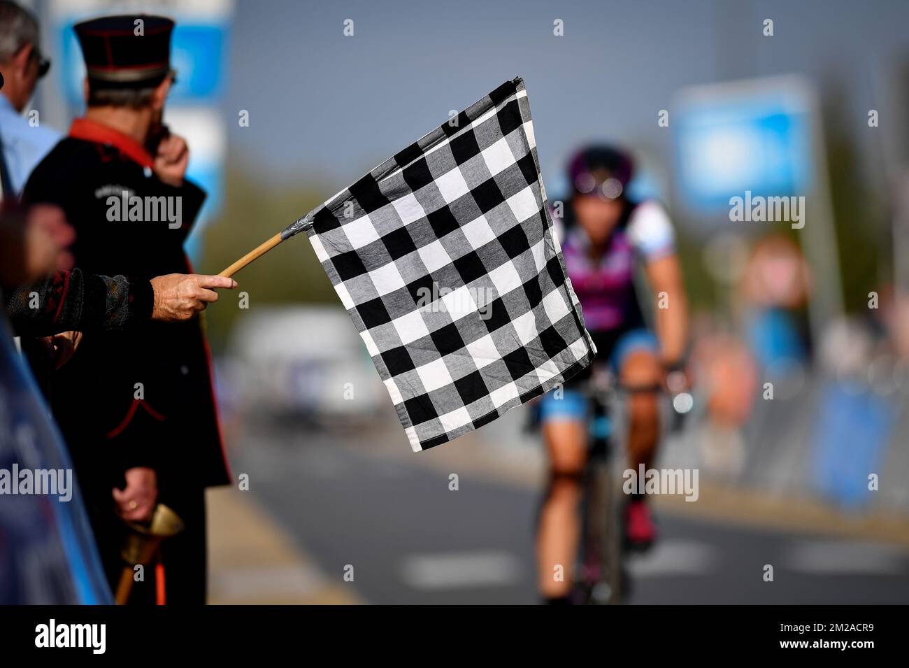Illustration picture taken during the women's elite race of the Ardooie ...