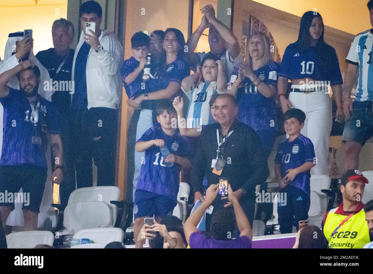 Antonela Roccuzzo, wife of Lionel Messi of Argentina and her his ...