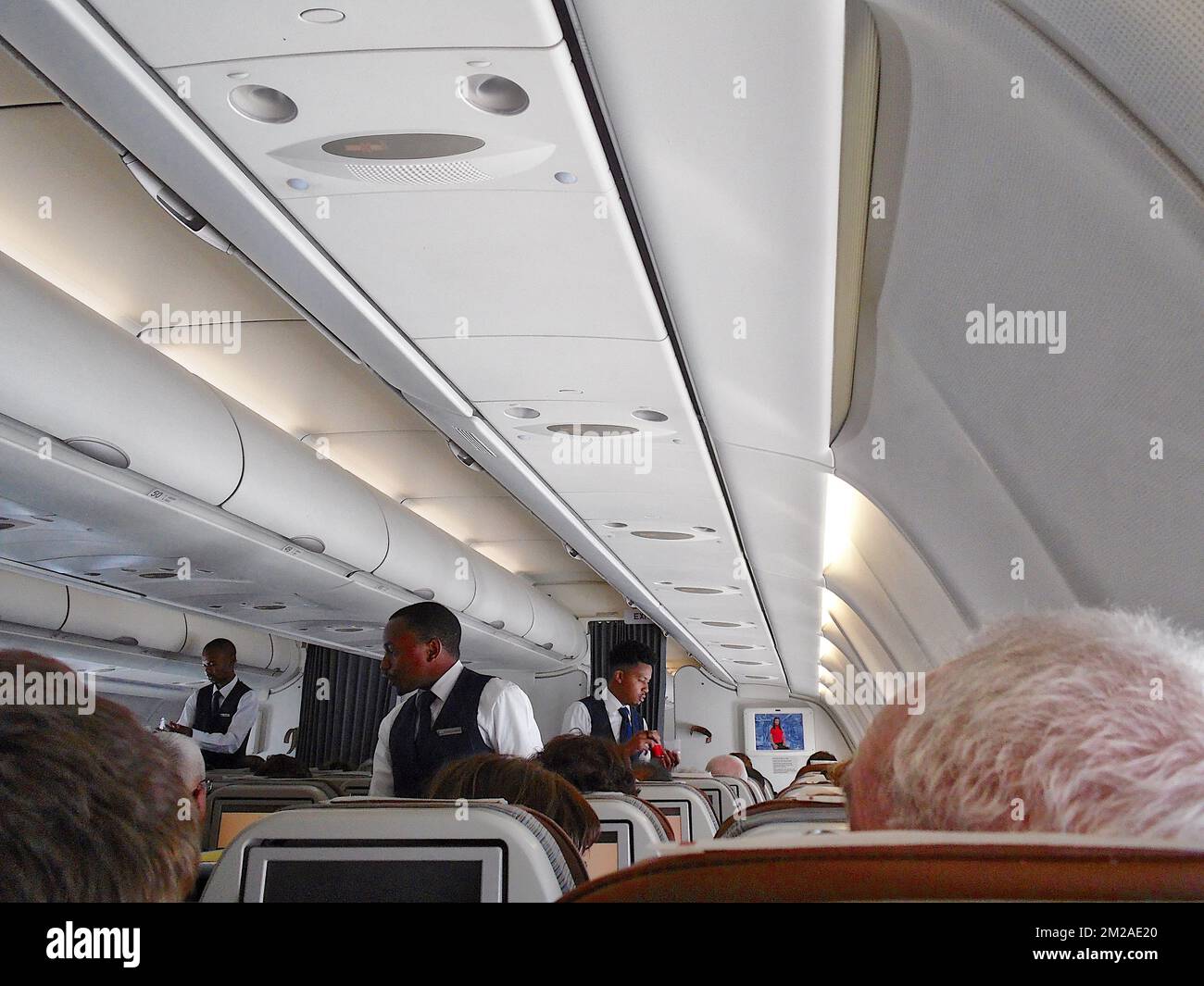 inside the airplane | intérieur cabine avion 09/07/2017 Stock Photo - Alamy