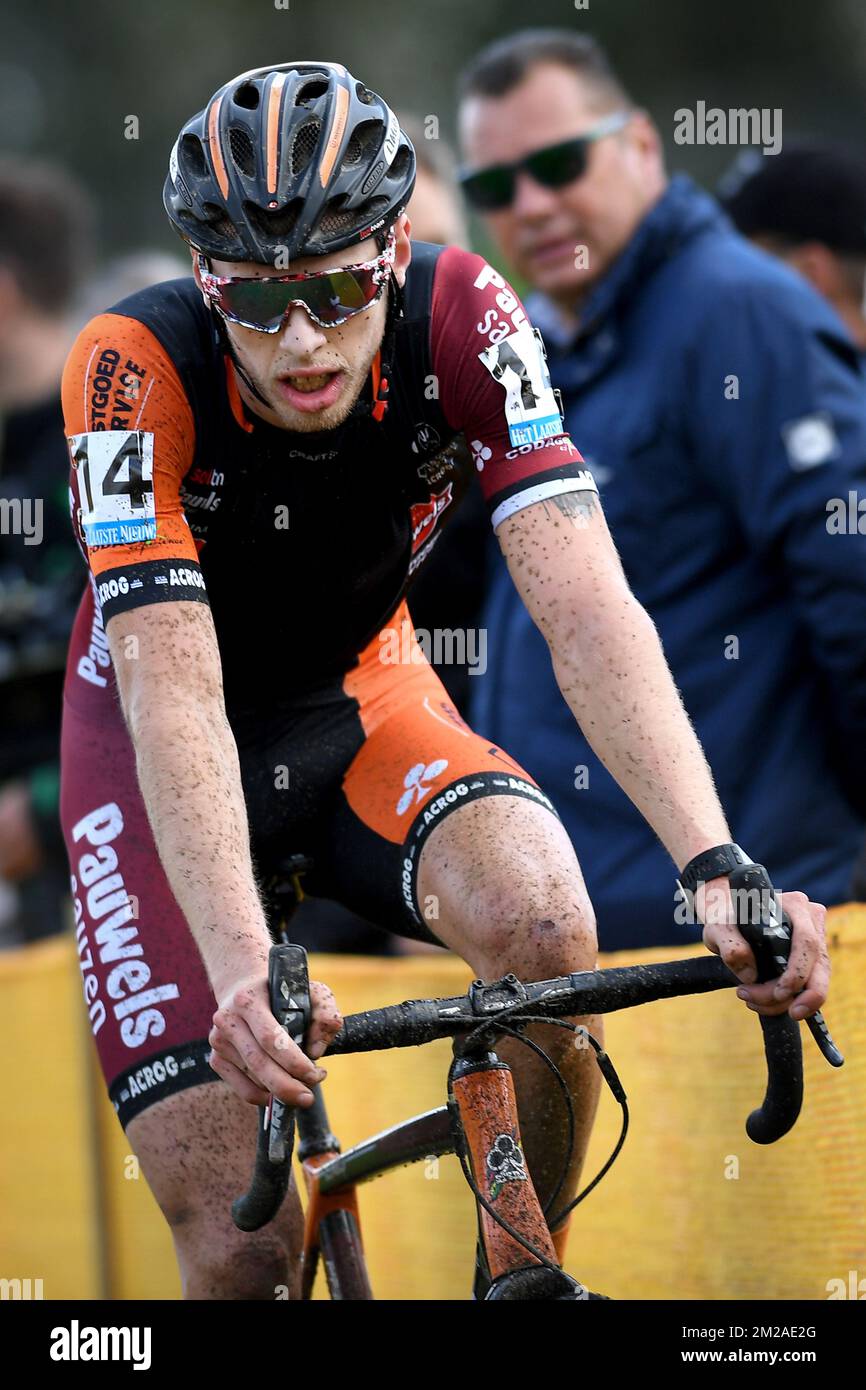 Belgian Yannick Peeters pictured in action during the U23 race ...