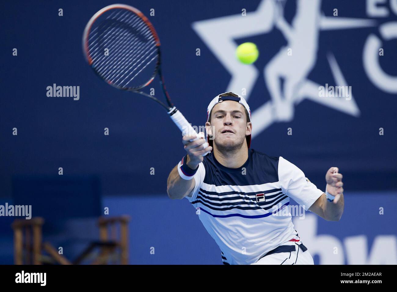 Argentina's Diego Schwartzman pictured during a 1/2 finals game at the ...