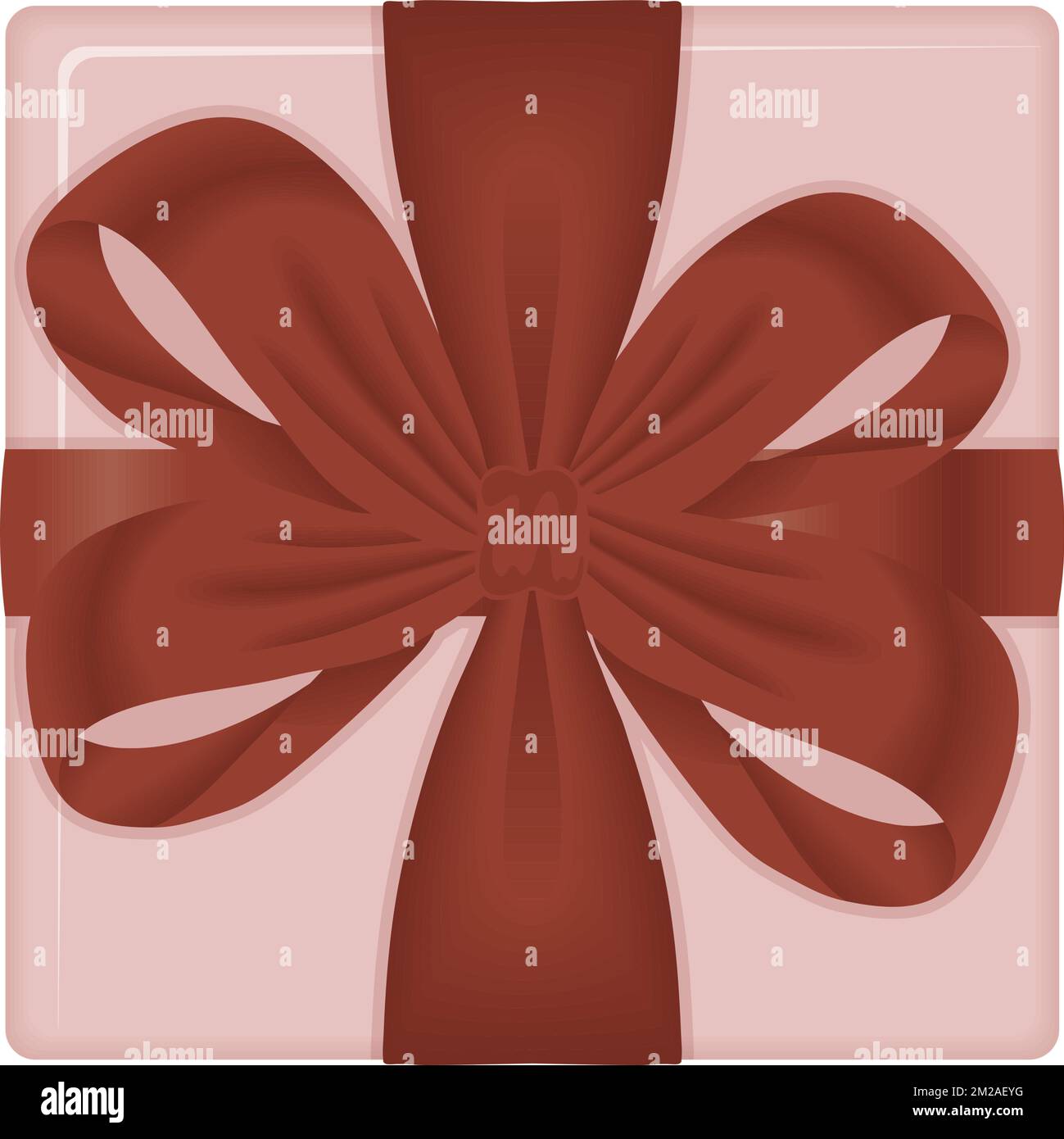 gift box with red ribbon icon Stock Vector Image & Art - Alamy