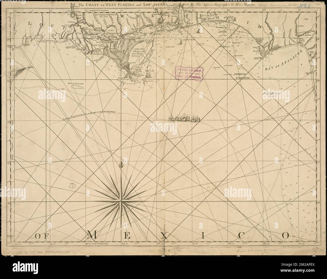 The coast of West Florida and Louisiana , Florida, Maps, Early works to ...