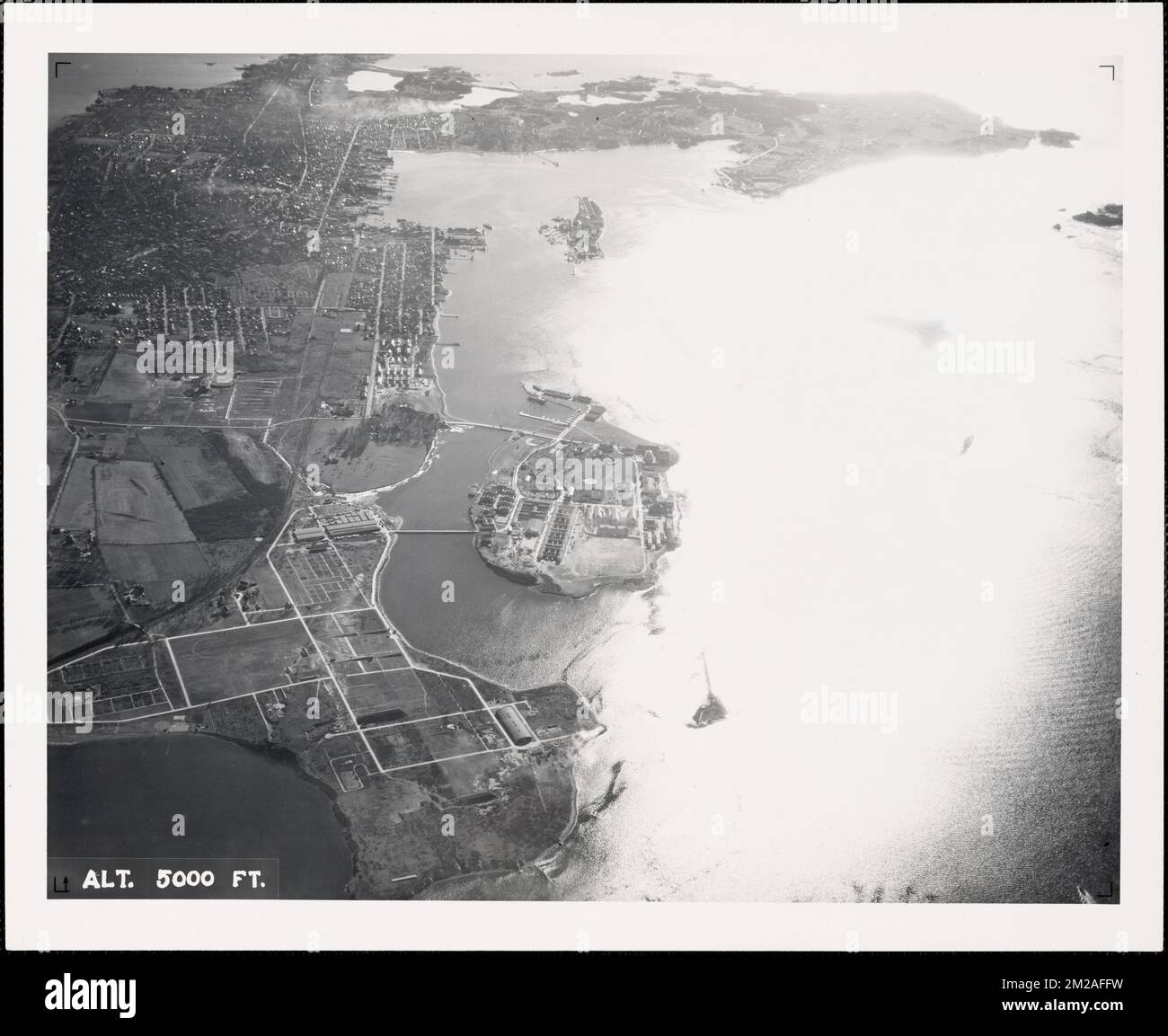 Coasters Harbor Island-view from north-5000 ft. , Islands. Photographs ...