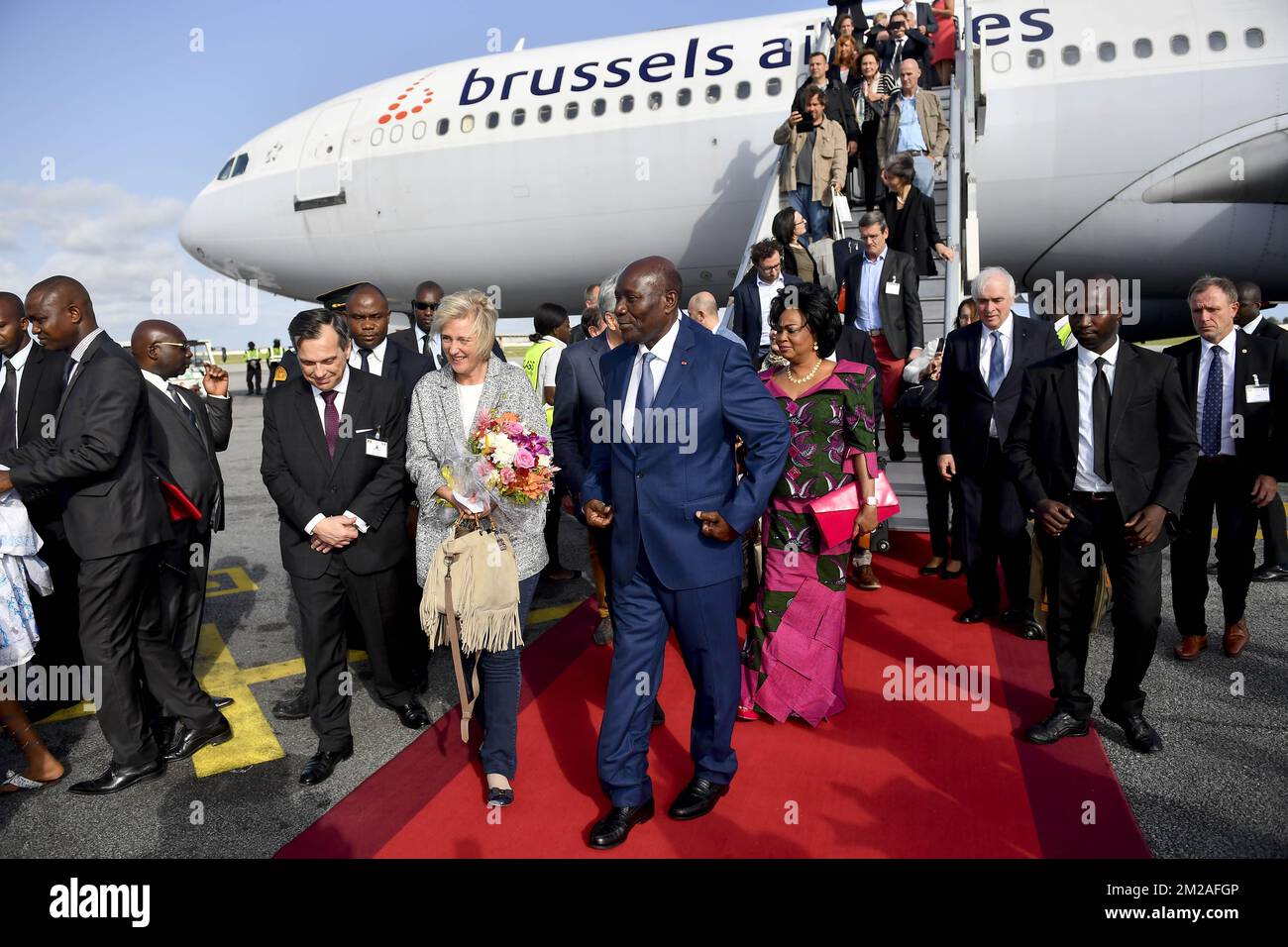 Princess Astrid of Belgium pictured at the arrival at the first day of ...