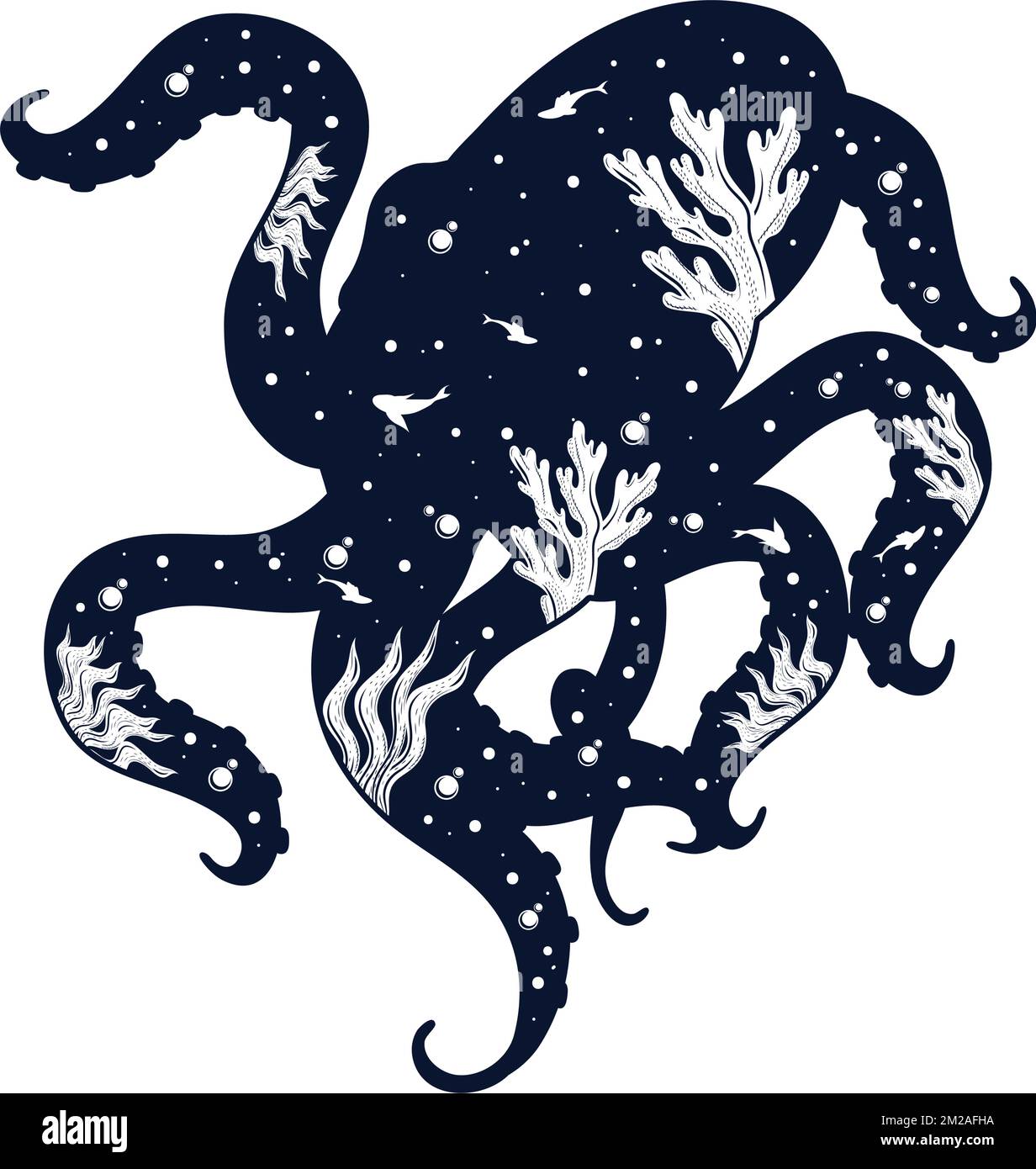 octopus surreal sea life icon Stock Vector Image & Art - Alamy