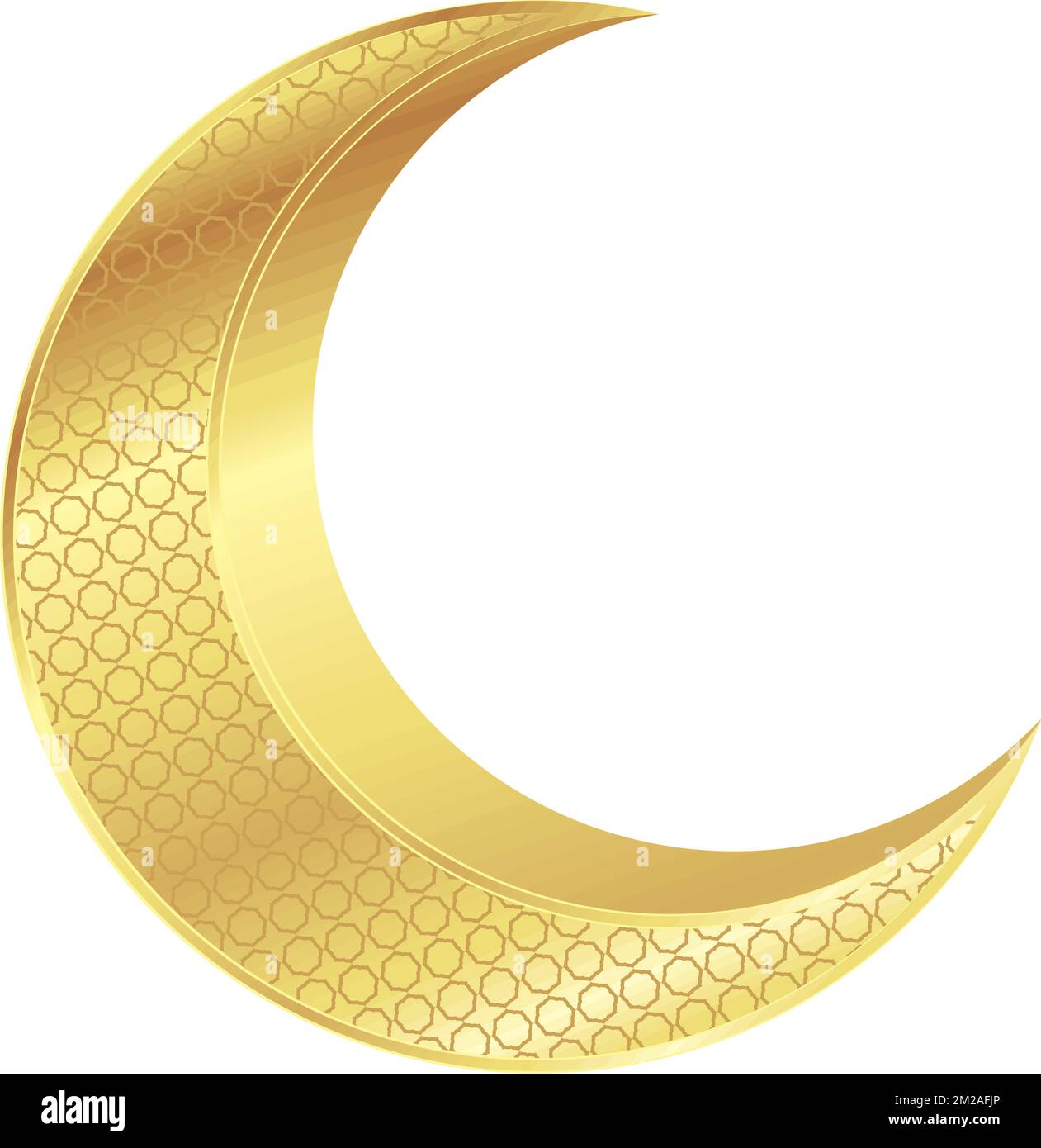 golden crescent moon muslim icon Stock Vector Image & Art - Alamy