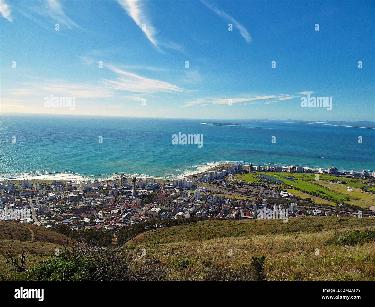 Landscape of Cape Town | Panorama de la ville du Cap 29/07/2017 Stock ...