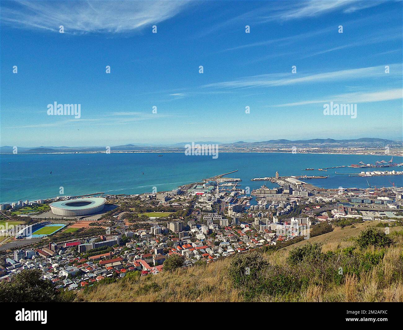 Landscape of Cape Town | Panorama de la ville du Cap 29/07/2017 Stock ...
