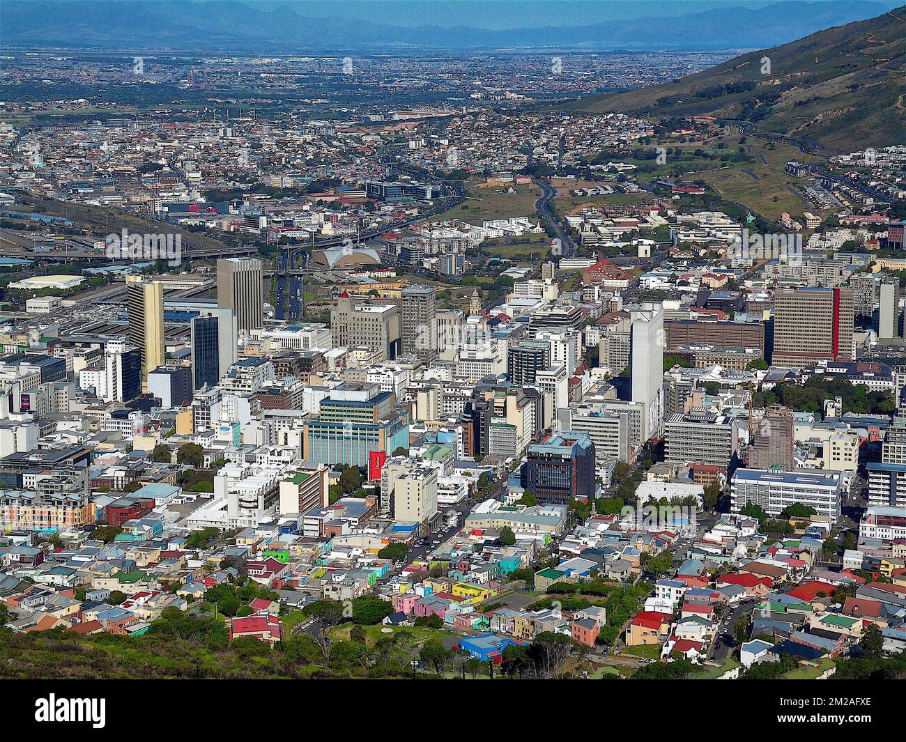 Landscape of Cape Town | Panorama de la ville du Cap 29/07/2017 Stock ...