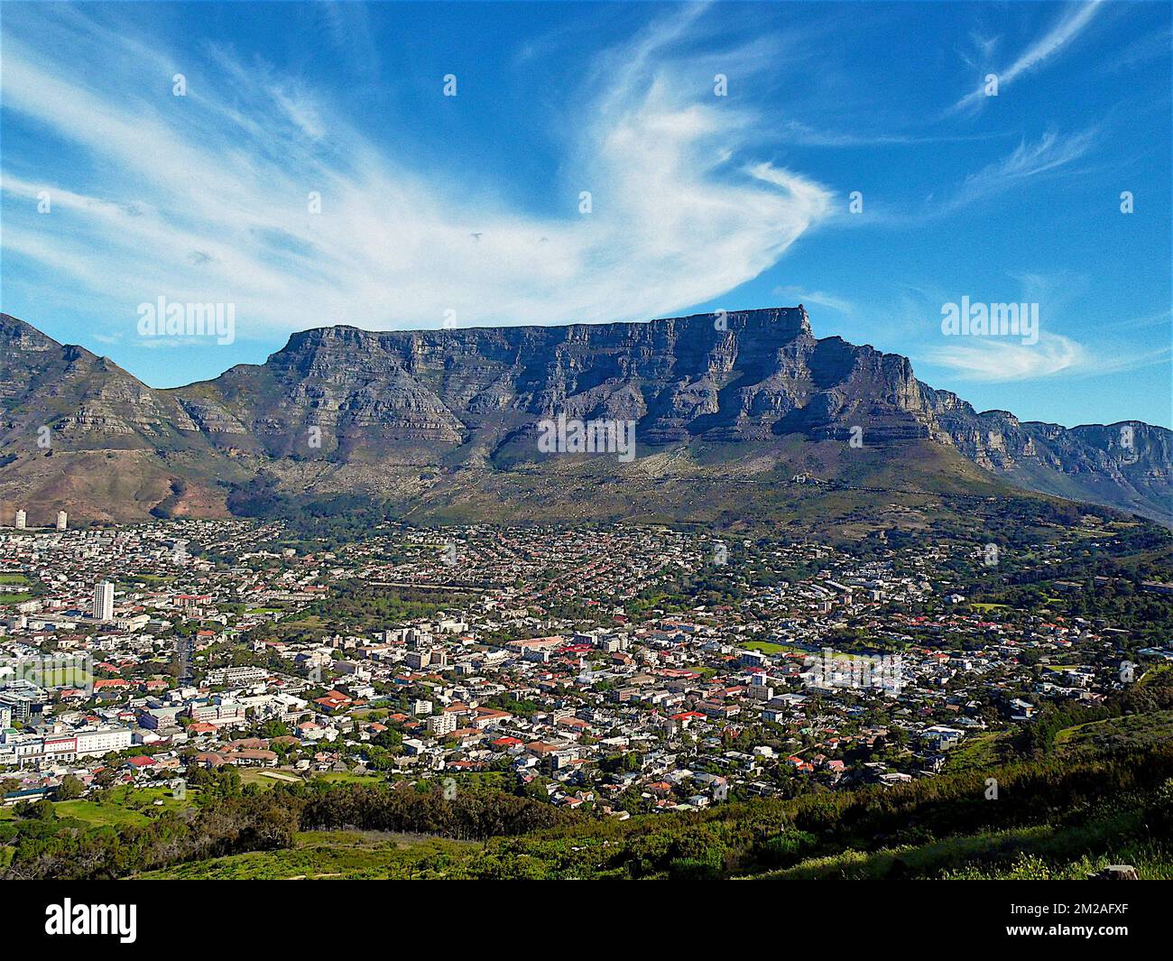Landscape of Cape Town | Panorama de la ville du Cap 29/07/2017 Stock ...