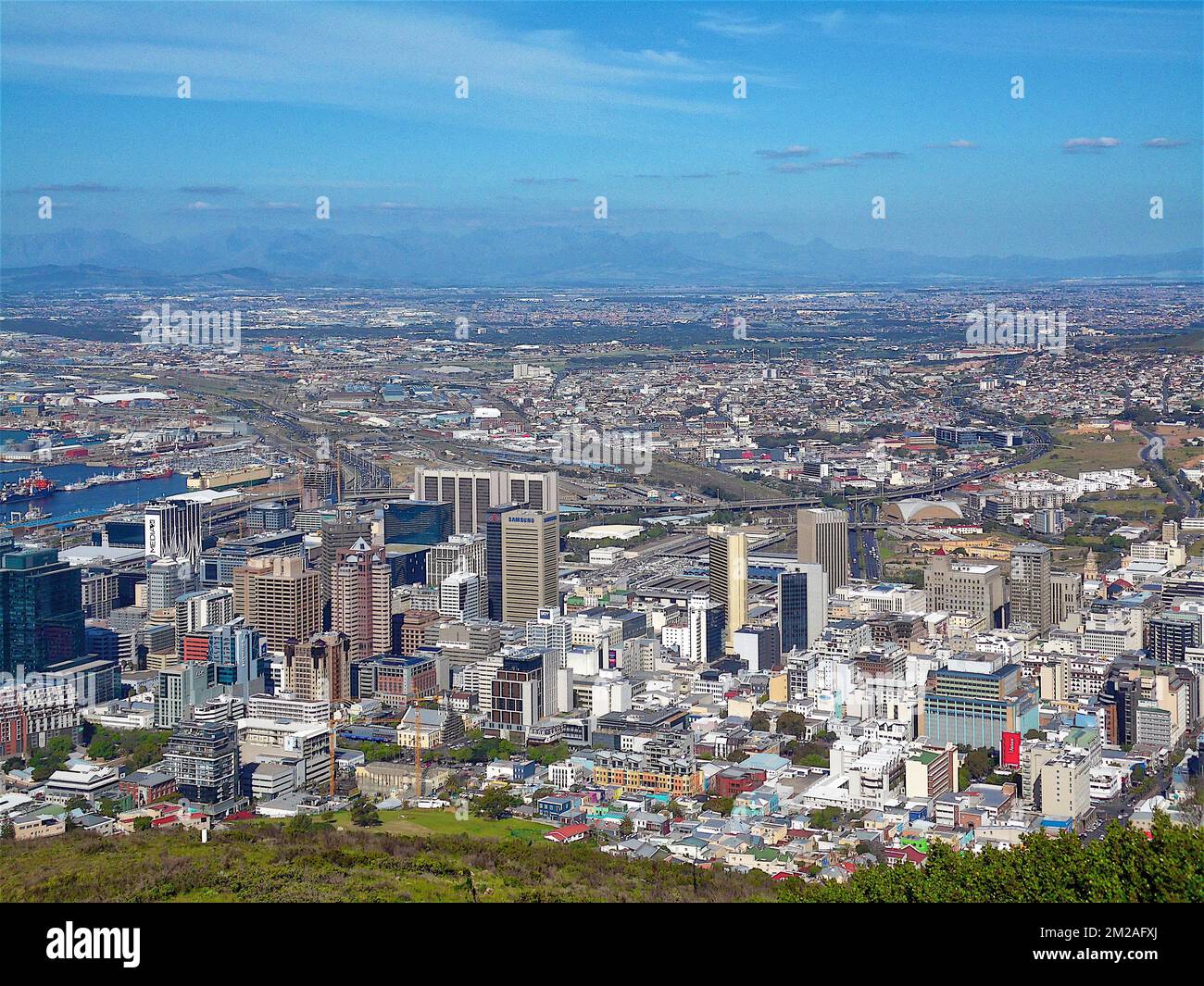 Landscape of Cape Town | Panorama de la ville du Cap 29/07/2017 Stock ...