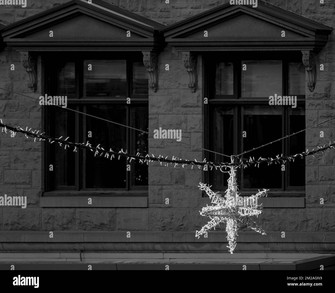 Decorations in front Black and White Stock Photos & Images - Alamy