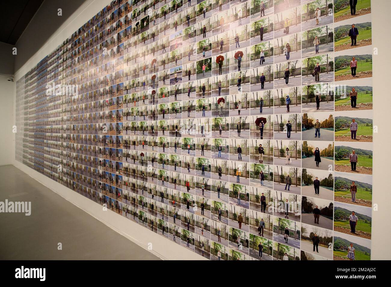 Illustration picture taken during the presentation of the exhibition ...