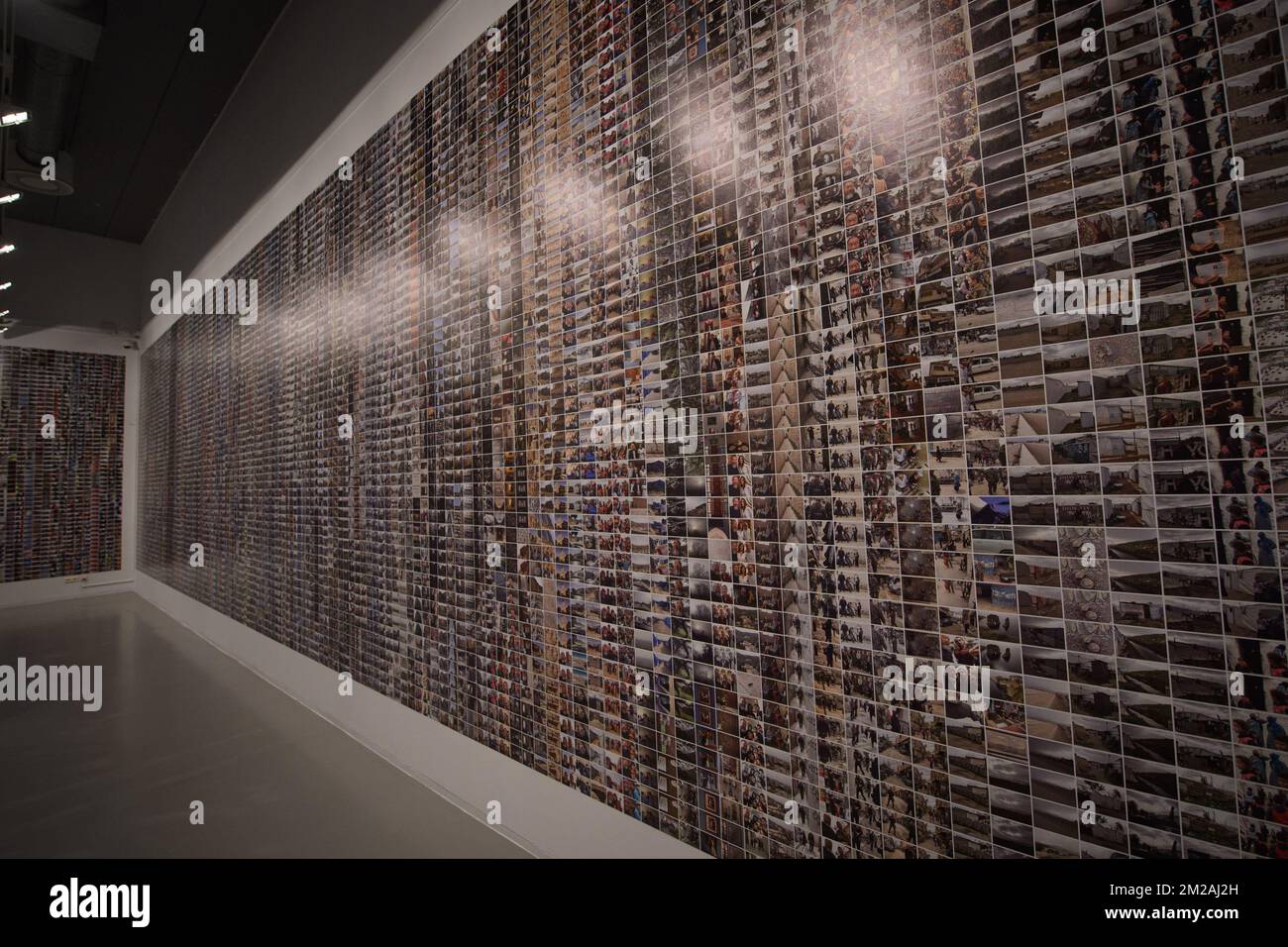 Illustration picture taken during the presentation of the exhibition ...