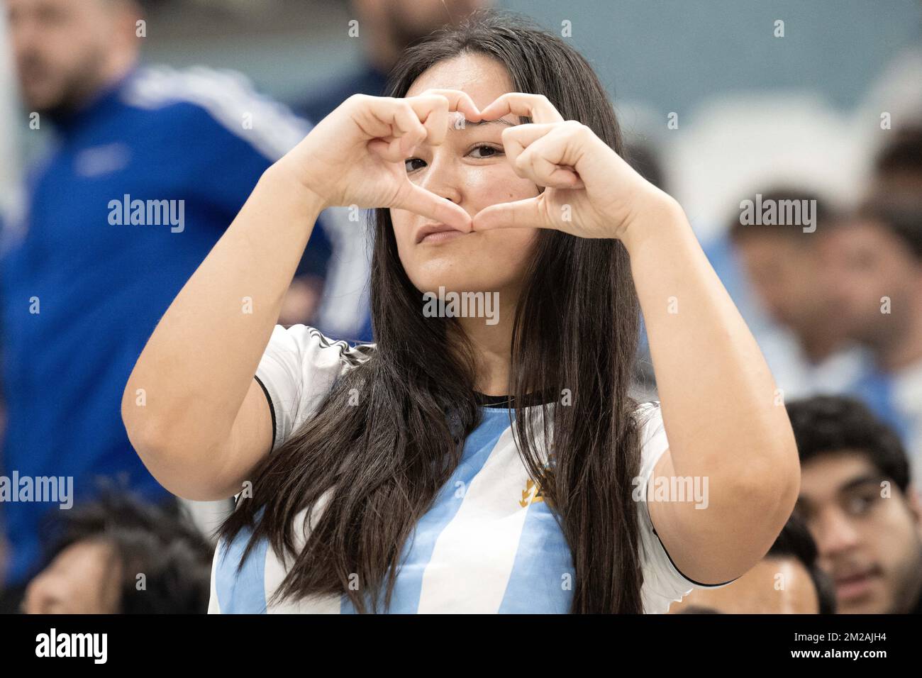Argentinian fan during the FIFA World Cup Qatar 2022 semi-final match between Argentina v ...