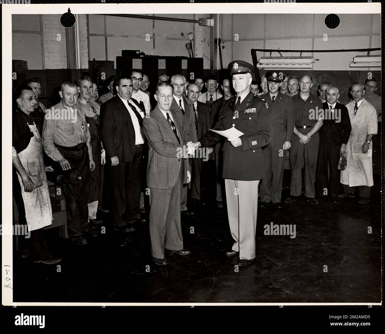 Col. Mesick and group , Ordnance industry, Armories, Military parades ...