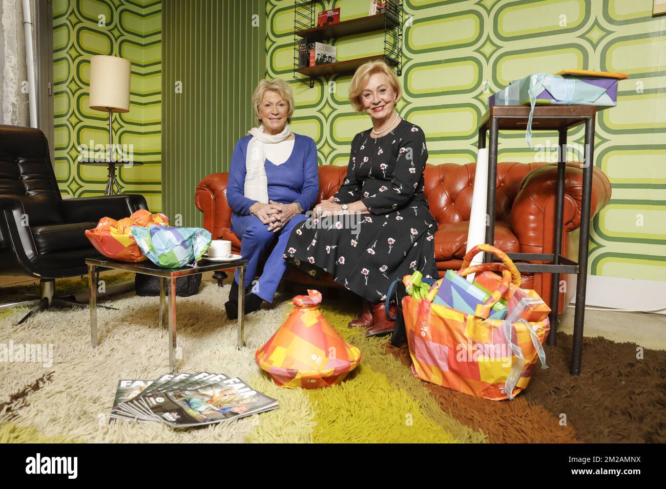 Actress Chris Lomme and actress Leah Thys pictured during the launch of ...
