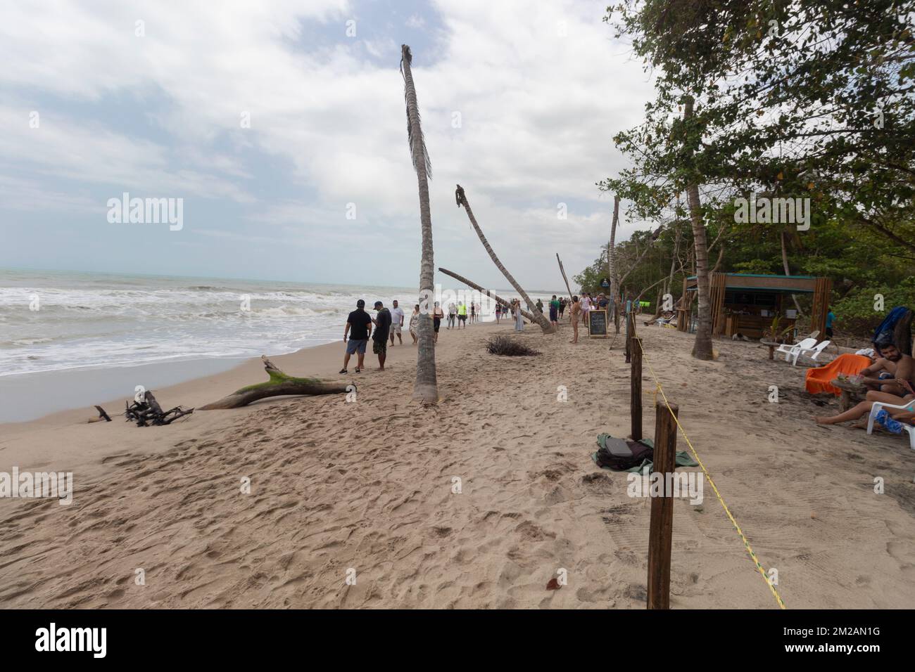 tourist walking across the beach Stock Photo - Alamy