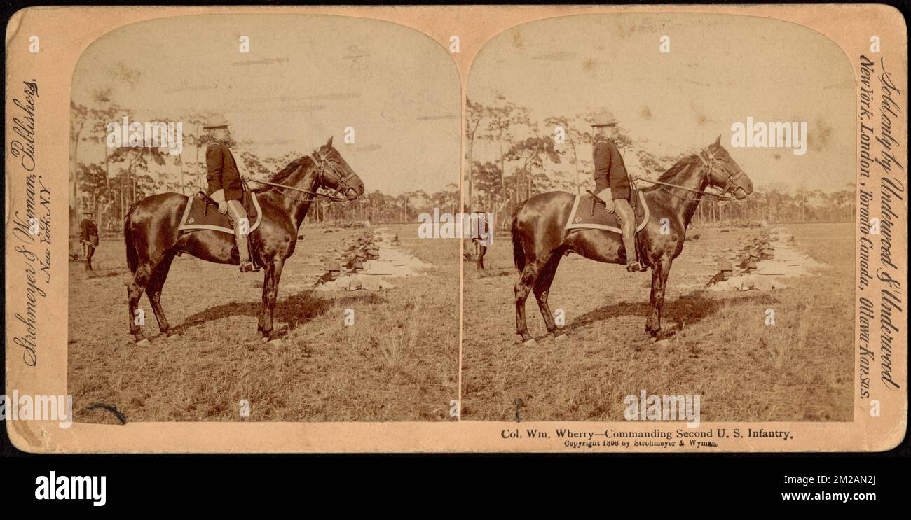 Col. Wm. Wherry - commanding Second U.S. Infantry , Military officers ...