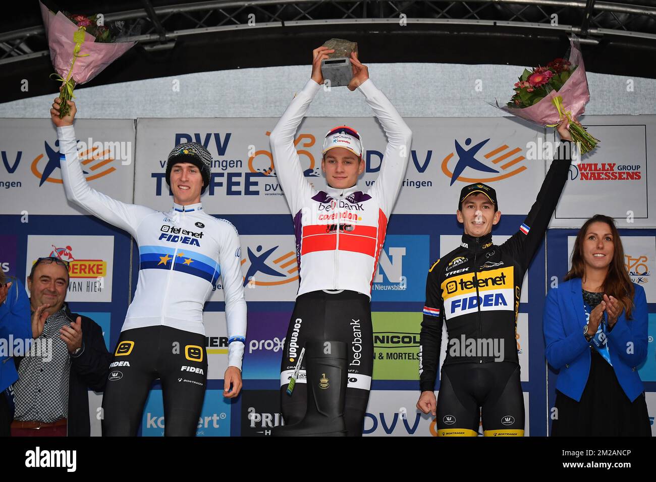 Belgian Toon Aerts, Dutch Mathieu Van Der Poel and Dutch Lars Van Der ...