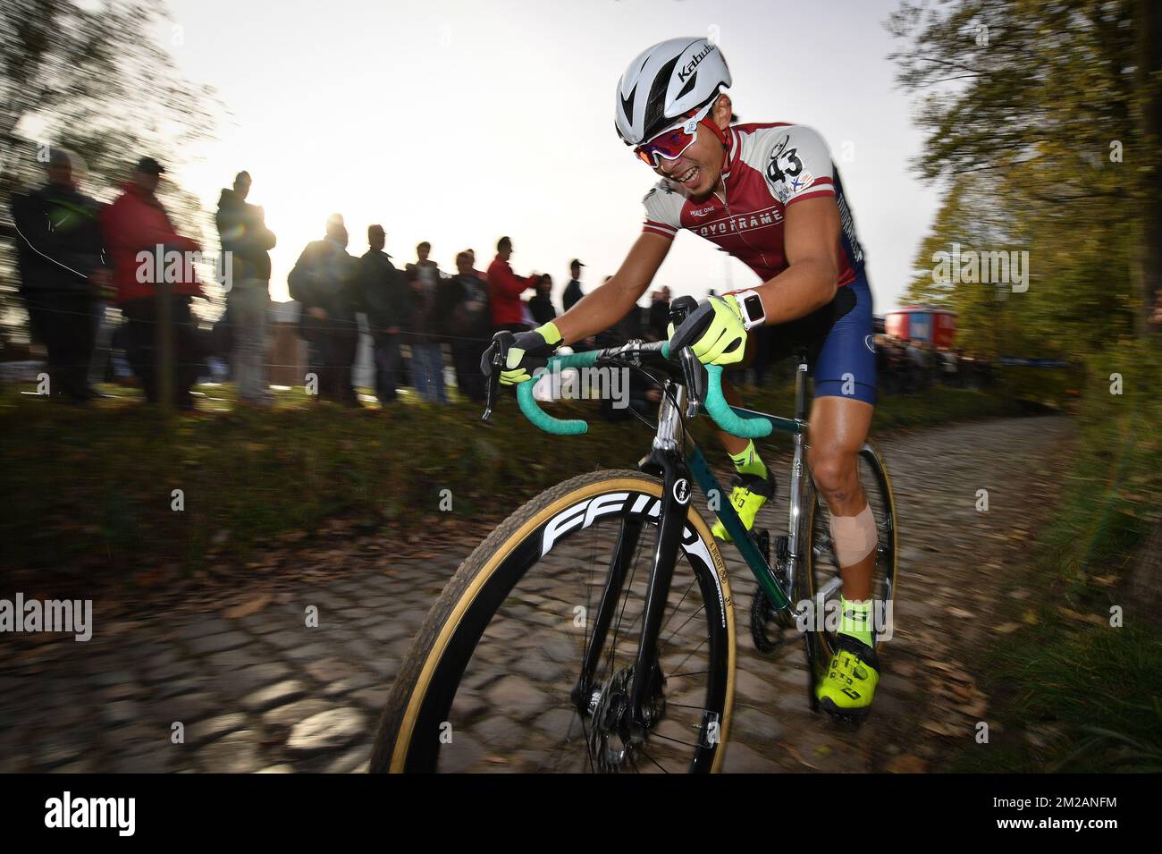 Yu Takenouchi pictured in action at the men's race during the ...
