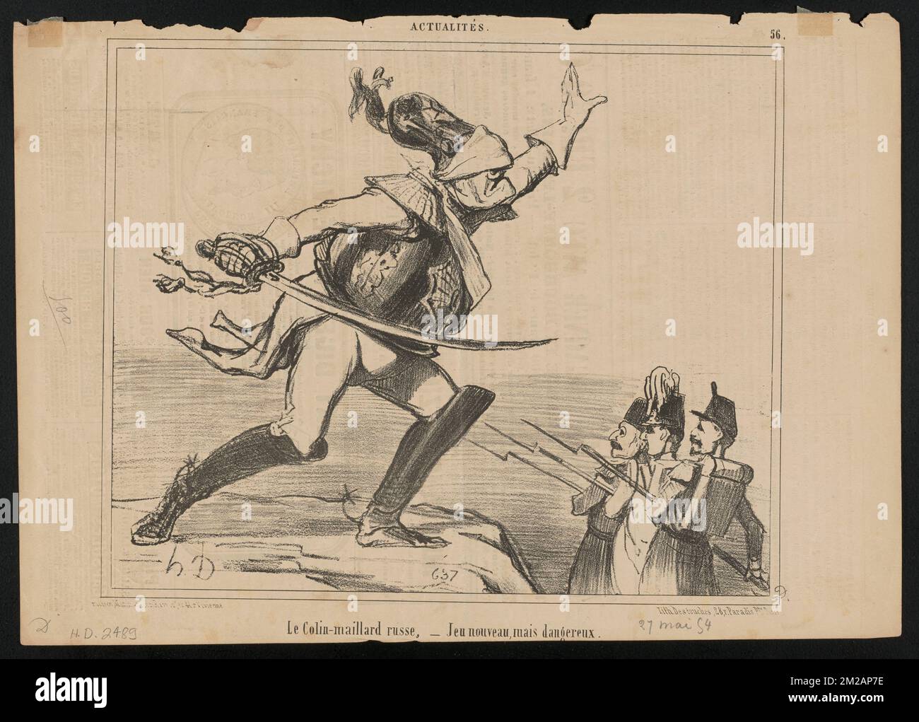 Le Colin-maillard russe. - Jeu nouveau, mais... , Emperors, Nicholas I ...