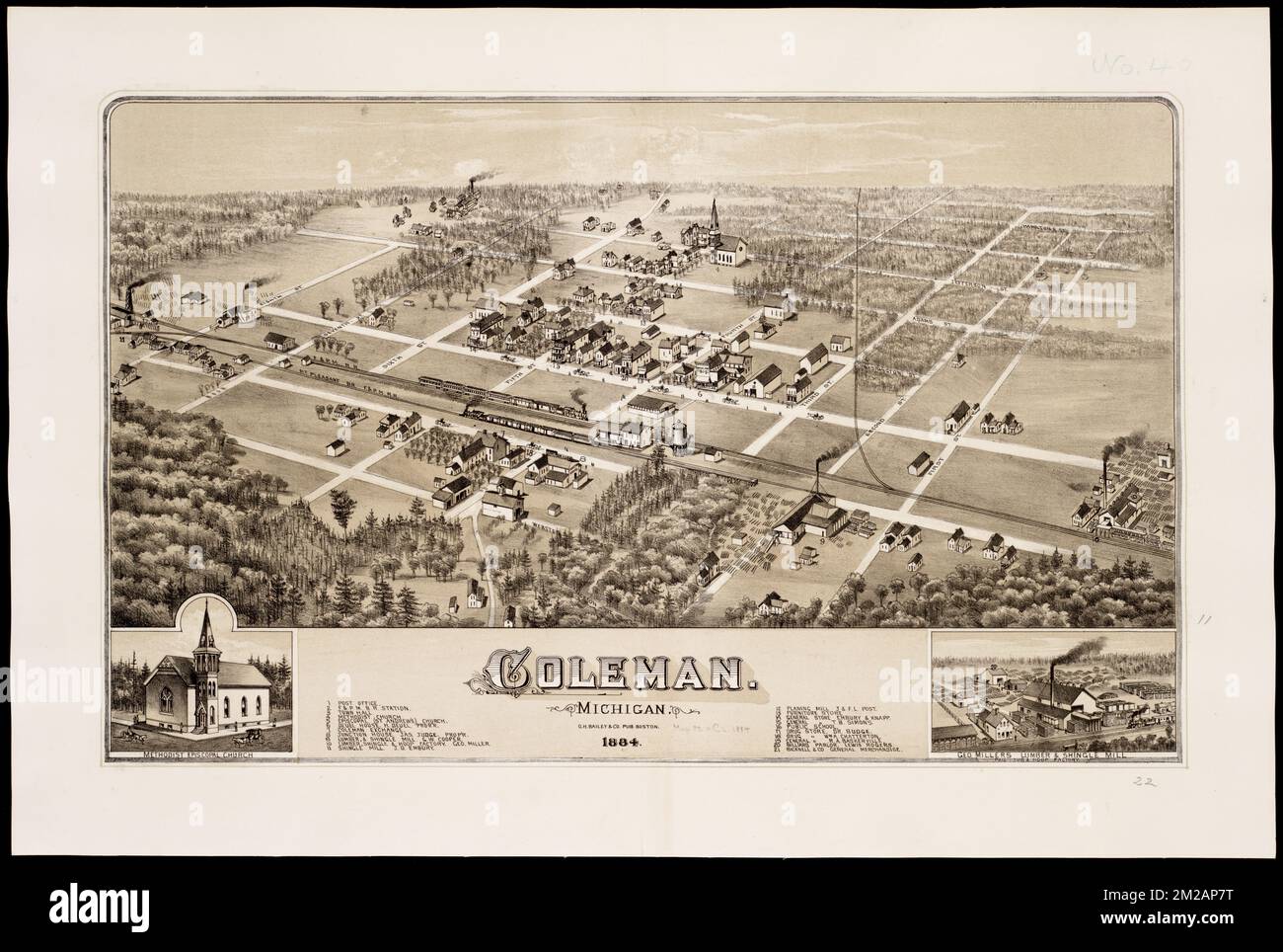 Map of coleman hi-res stock photography and images - Alamy