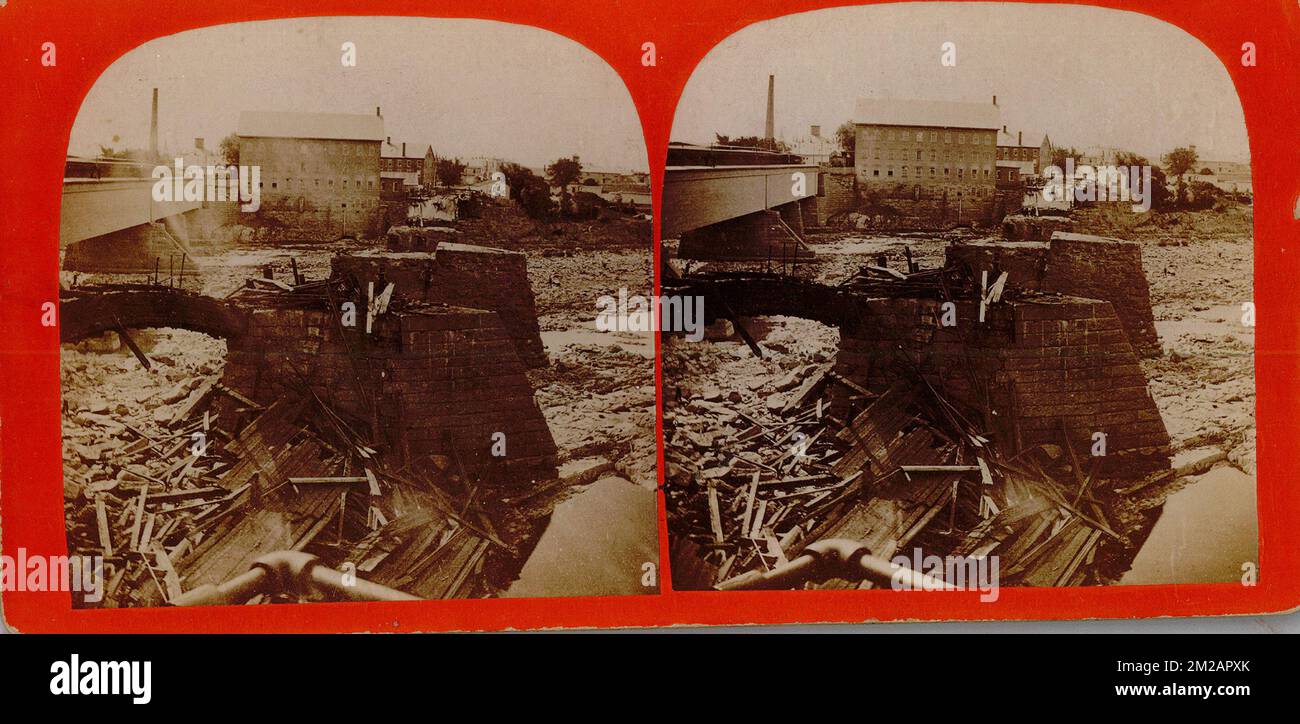 Collapse of Falls Bridge , Bridges, Bridge failures Stock Photo - Alamy