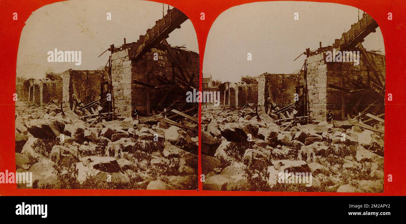 Collapse of Falls Bridge , Bridges, Bridge failures Stock Photo - Alamy