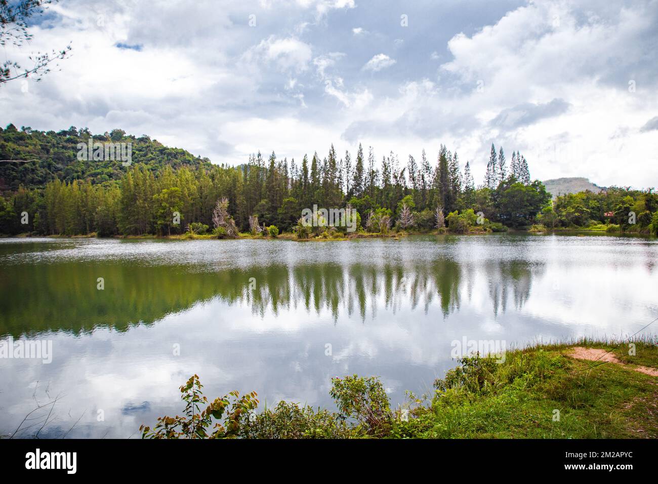 Aerial view of Liwong Lake in Songkhla, Thailand Stock Photo - Alamy