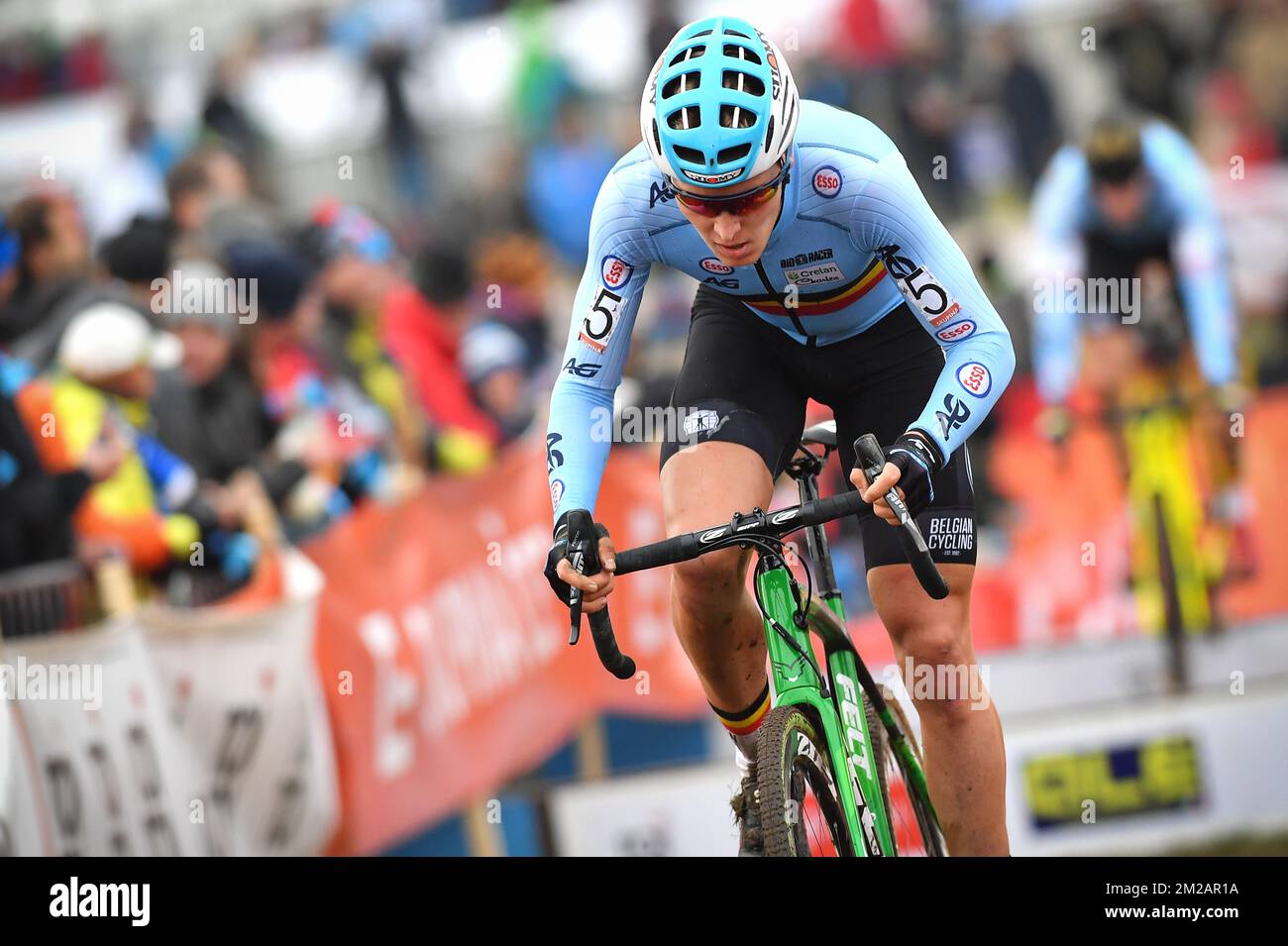 Belgian Tim Merlier pictured in action during the men elite race at the ...