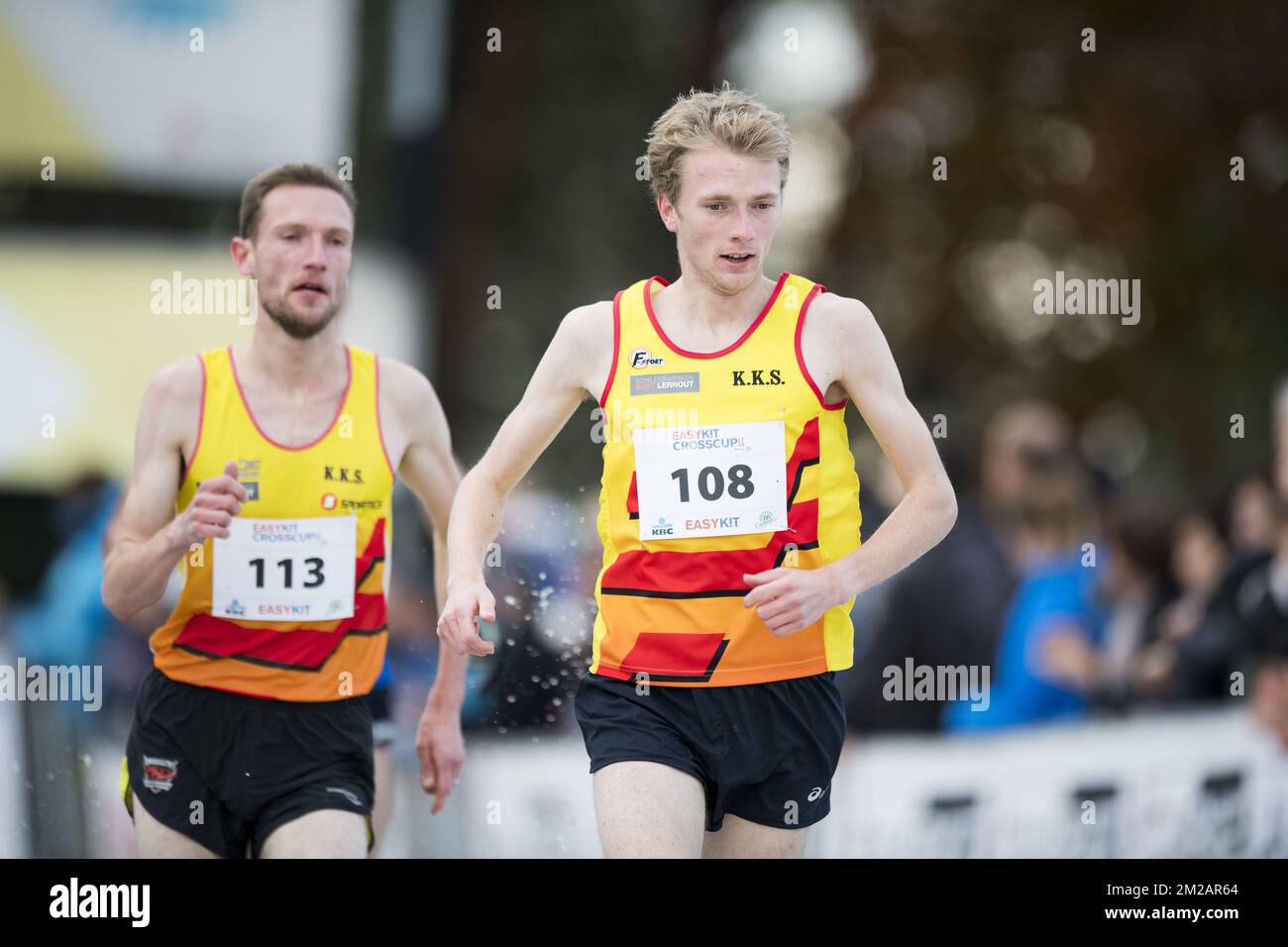 Mathijs Casteele and Belgian Steven Casteele pictured in action during ...