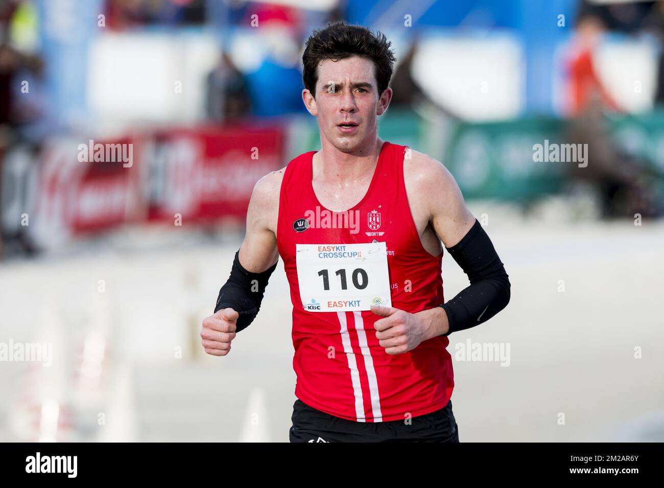Belgian Thomas De Bock pictured in action during the men's race at the ...