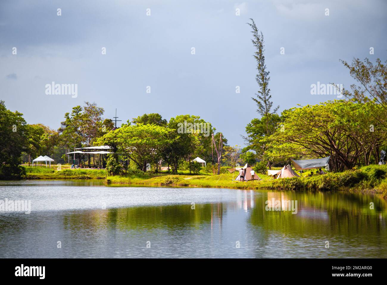 Aerial view of Liwong Lake in Songkhla, Thailand Stock Photo - Alamy